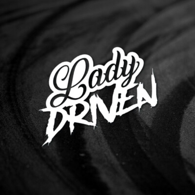 Lady Driven Car Sticker Decal - Funny Bumper or Window Vinyl Die Cut ...