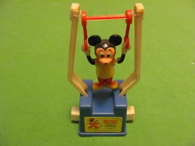 VINTAGE KOHNER MICKEY MOUSE TRICKY TRAPEZE' PUSH BUTTON ACROBAT DISNEY ...