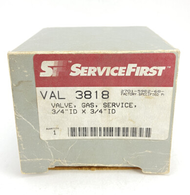 NEW, SERVICE FIRST, VAL 3818, GAS VALVE, 3/4” ID X 3/4” ID, | eBay