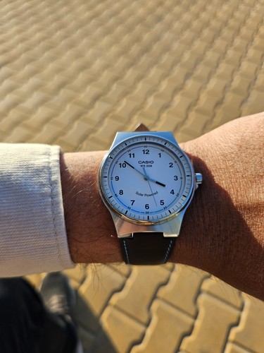 "Casio Solar Powered Analog Watch | WR 50M | Stainless Steel Case ...