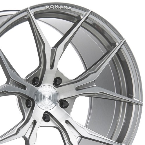 19” ROHANA RFX5 BRUSHED TITANIUM CONCAVE WHEELS FOR Q60 Q50 19X8.5 19x9 ...