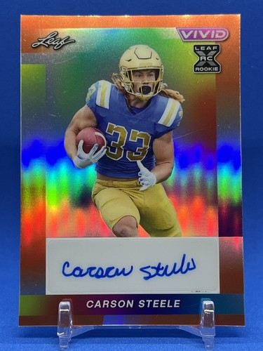 2024 Carson Steele Leaf Metal Vivid RC Auto #3/3 #BA-CS2 Kansas City ...