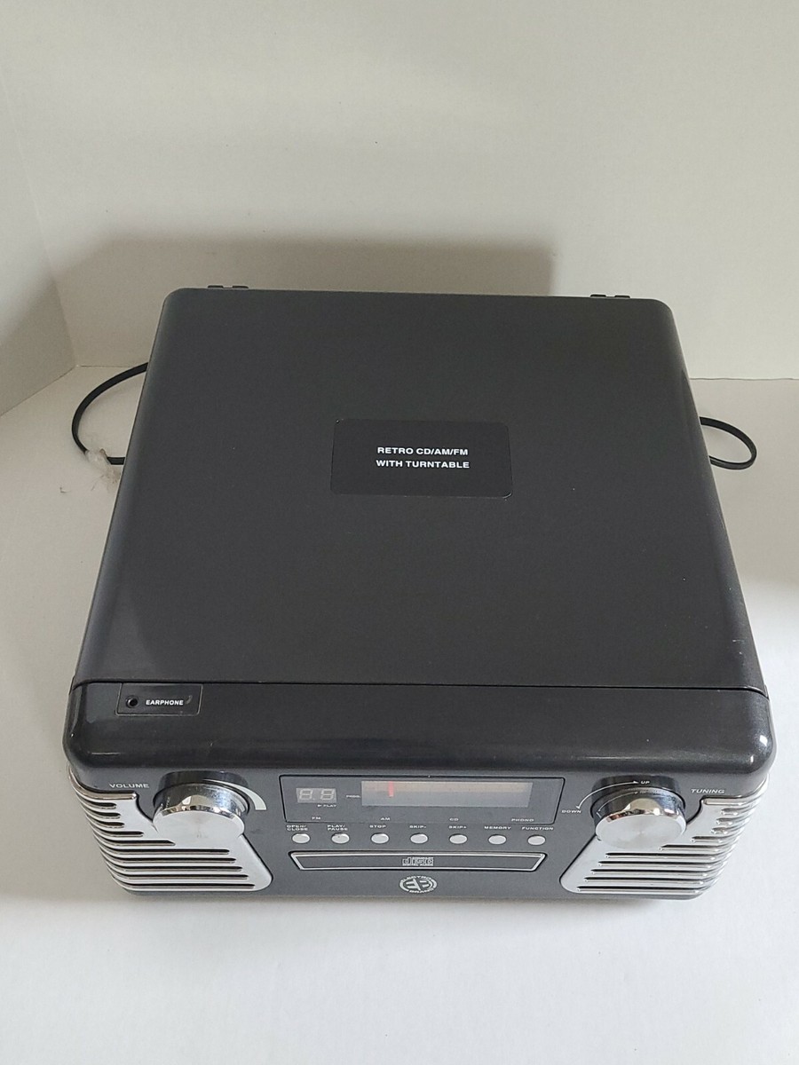 Electro Brand Model 9203 Amfm Cassette Record Player Cd Vintage