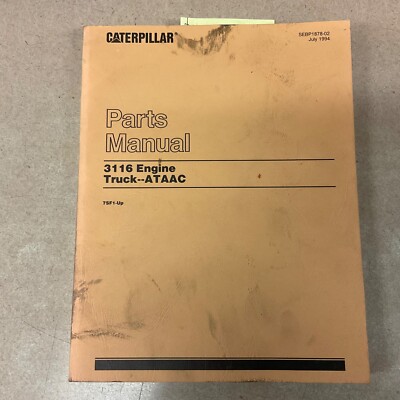CAT Caterpillar 3116 ATAAC PARTS MANUAL BOOK CATALOG ENGINE TRUCK ...