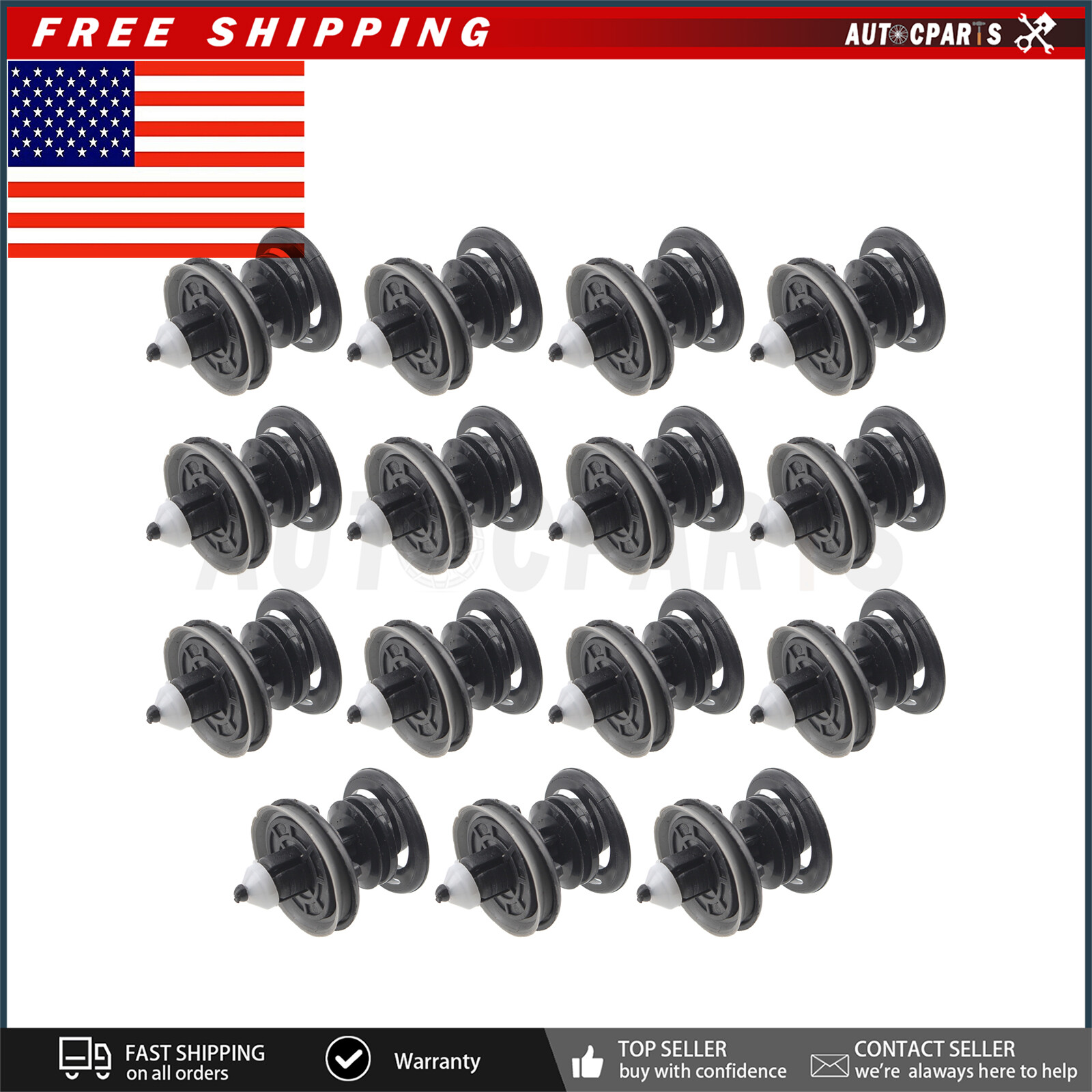 15pcs Door Trim Panel Clips 7L6-868-243 For AUDI VW Golf MK6 Jetta 6 ...