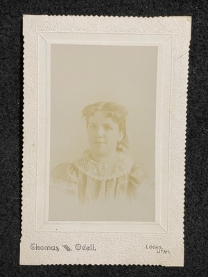 Logan Utah UT Identified Pretty Young Woman Antique Cabinet Photo | eBay