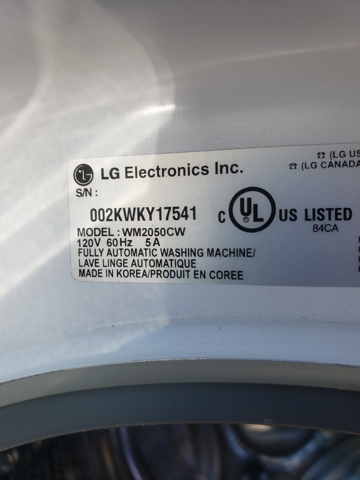 washing machine LG Interface | eBay