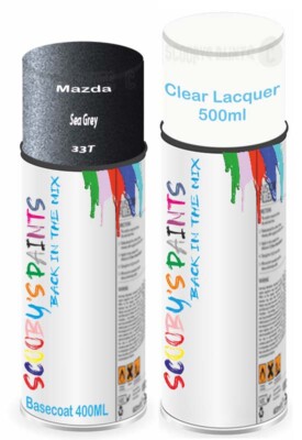 For Mazda Spray Paint Aerosol Sea Grey 33T Car Scratch Fix Repair ...