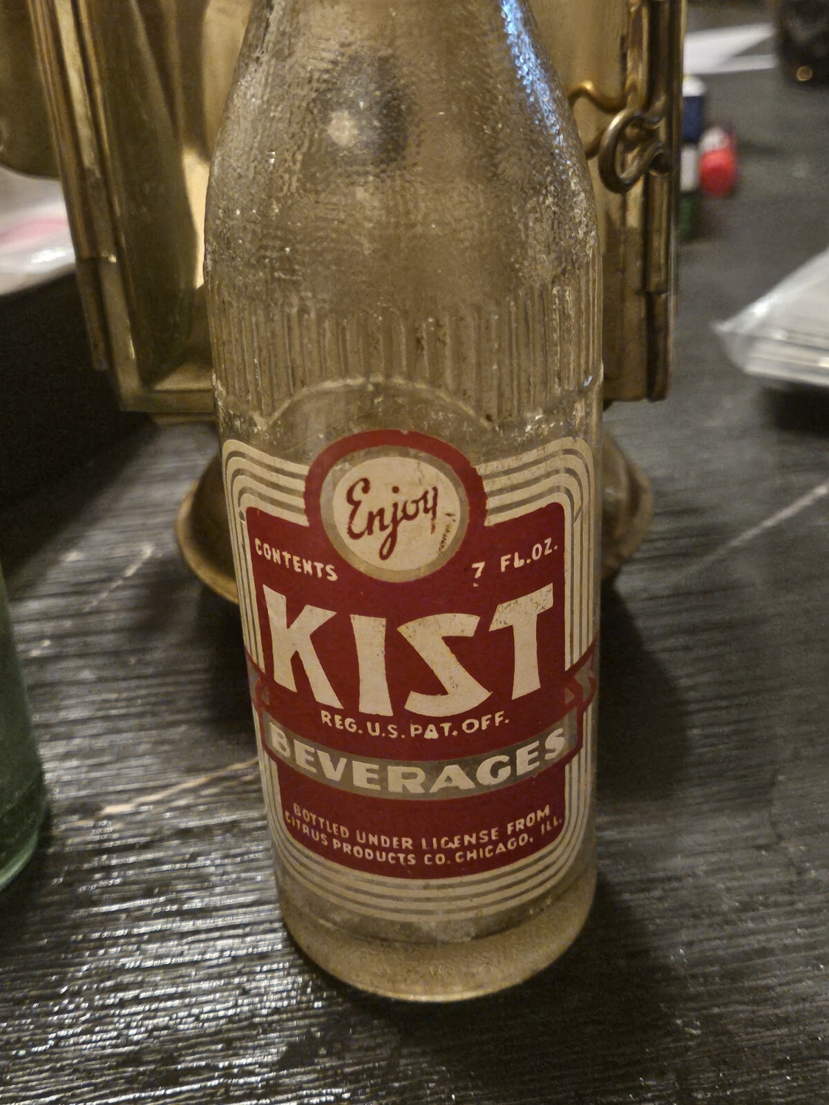 Vintage, Kist Beverages, Red ACL, 7oz Soda Bottle, Property Of Coca ...