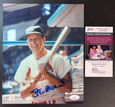 Stan Musial Signed 8x10 Color Photo JSA Cert w/COA MLB SL Cardinals #6 ...