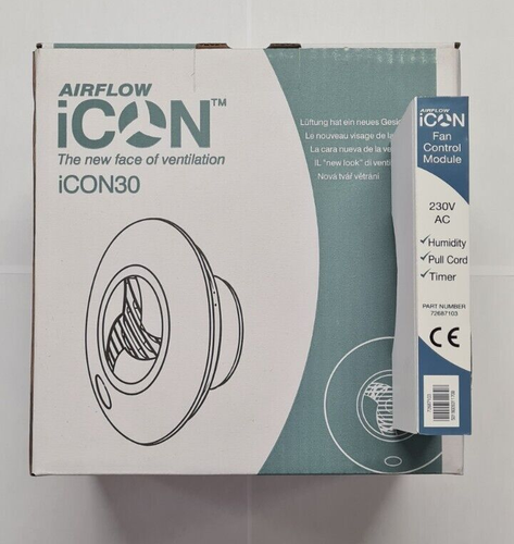 AIRFLOW ICON 30 EXTRACTOR FAN & HUMIDITY/TIMER MODULE 72687257 ...