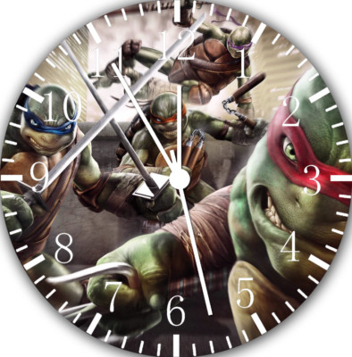 Teenage Mutant Ninja Turtles Frameless Borderless Wall Clock Home Decor ...