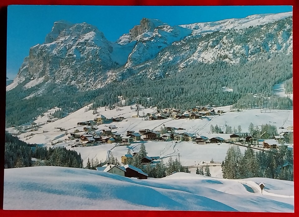 Postcard Dolomites Alta Badia La Villa Towards Sass Songher (C 36) | eBay