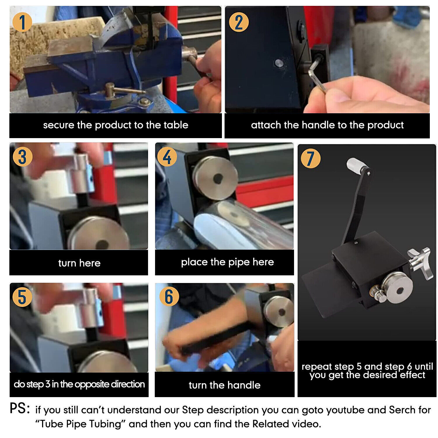 Tube Pipe Hose Bead Roller Intake Intercooler Piping DIY Tool For ...