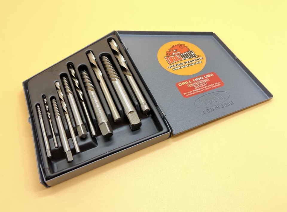 10 Pc Left Hand Drill Bits Handed Screw Extractor Lifetime Warranty ...