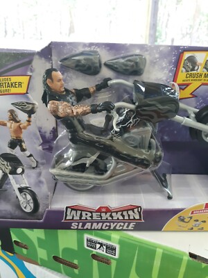 WWE Wrekkin Slamcycle with The Undertaker Mattel 6" Inch Motorcycle ...