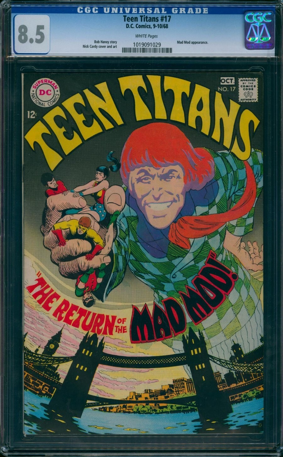 Teen Titans #17 - DC 1968 Silver Age Issue - CGC VF+ 8.5 | eBay