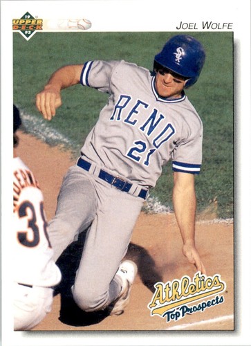 1992 Upper Deck Minors Joel Wolfe Reno Silver Sox #193 Baseball Card | eBay