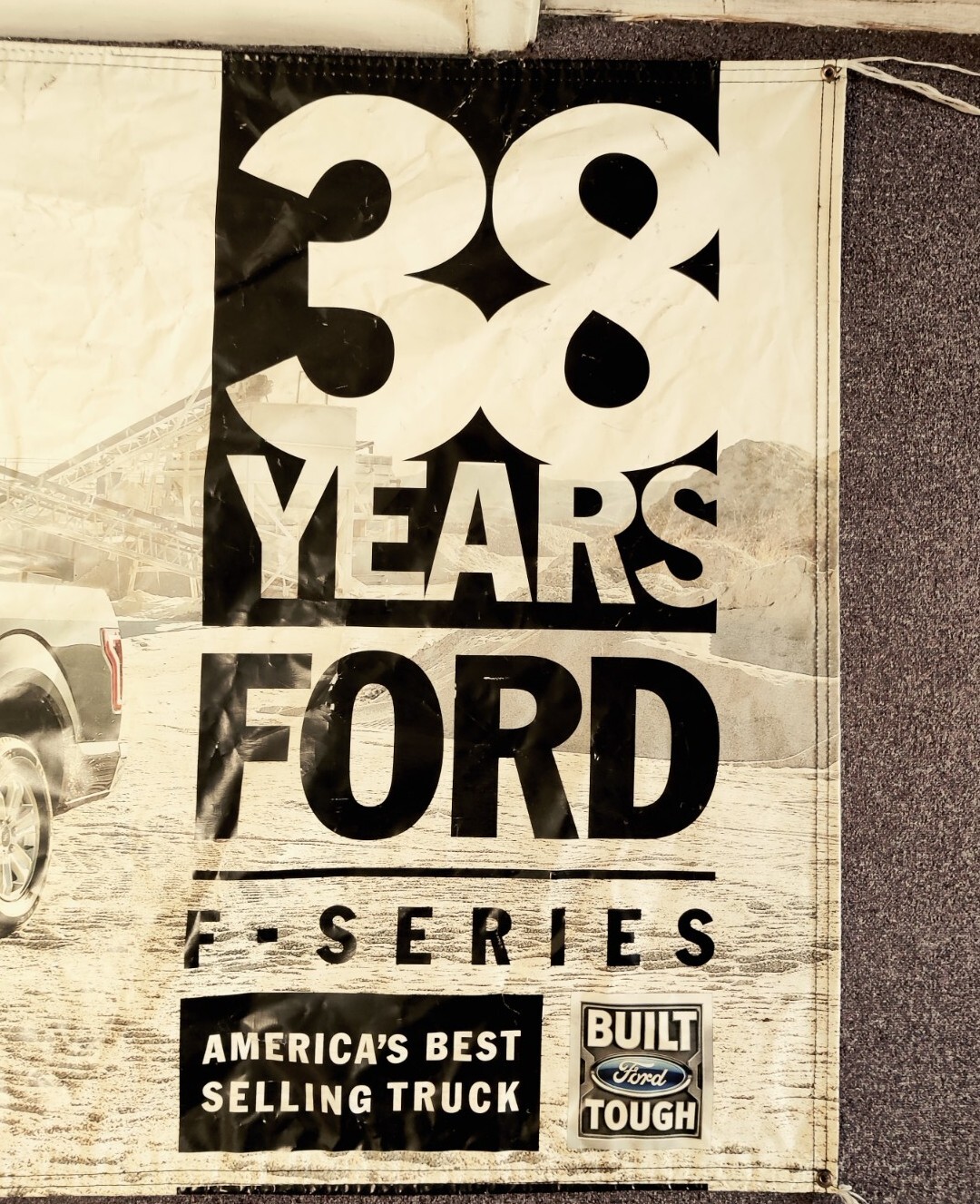 FORD-38 YEARS F-Series Large Vinyl Ford Dealer Banner Promotional ...
