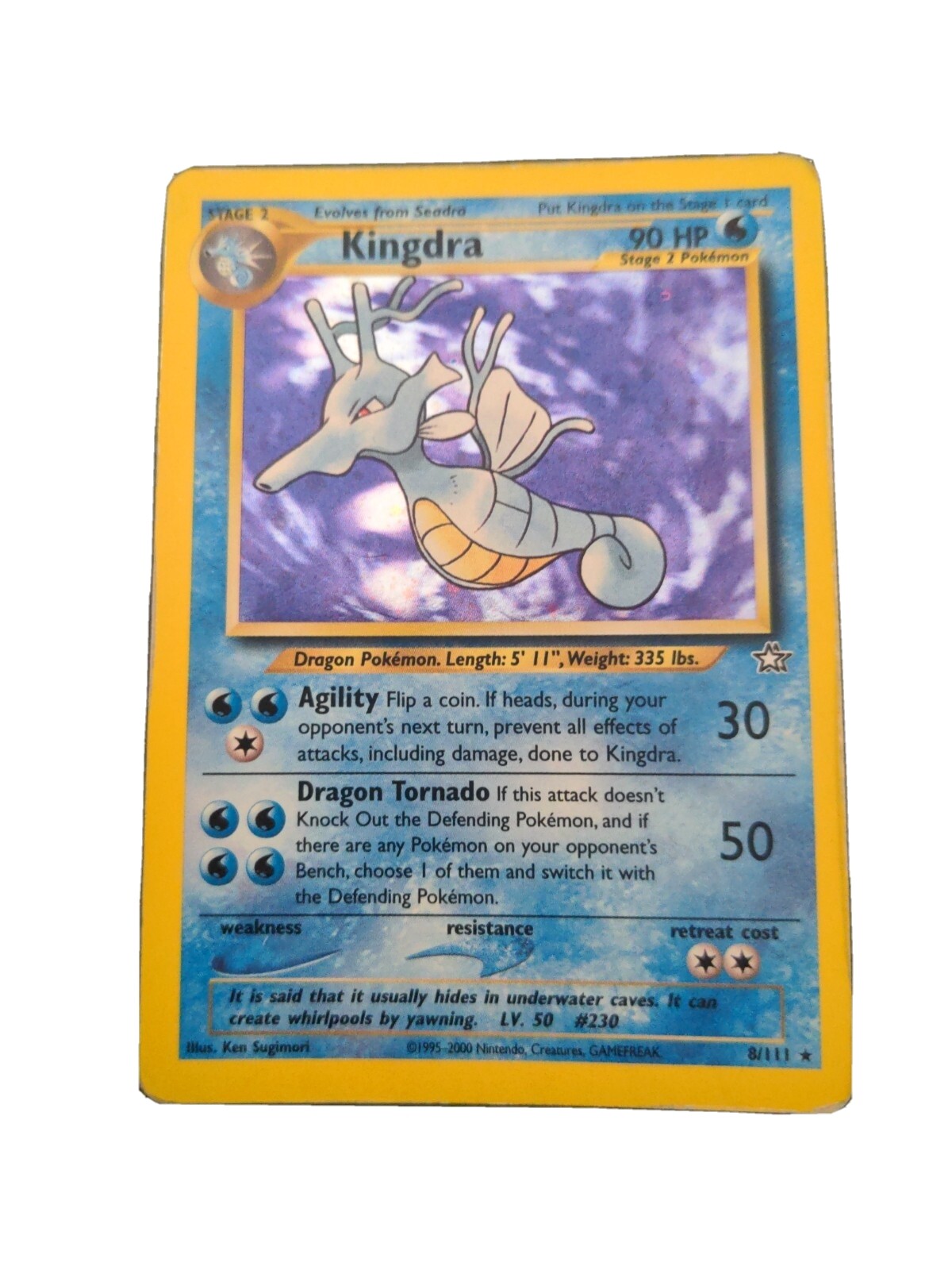 Pokémon TCG Kingdra Neo Genesis 8 Holo Unlimited Holo Rare | eBay