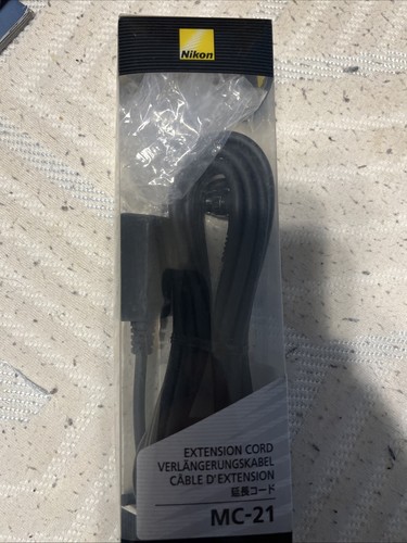 Genuine Nikon MC-21 Remote Control Extension Cable 3M, D3 D4 D5 D700 ...