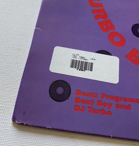 33 LP vinyl record, dj turbo, turbo beats samples, vol 9, turbo beat, g ...