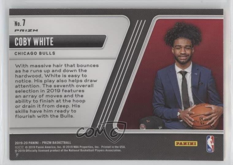 2019-20 Panini Prizm Luck of the Lottery Fast Break Coby White #7 ...