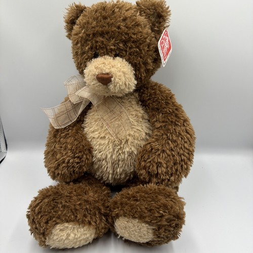 GUND Teddy Bear Plush Stuffed Animal Toy 18” Brown Cream Original Tag ...