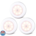STAR-SPANGLED 3 Pack 3.1” Motion Sensor Lights Indoor AA Battery | eBay