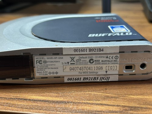 Buffalo Technology Wireless-G High Power Router WHR-HP-G54 Access Point ...