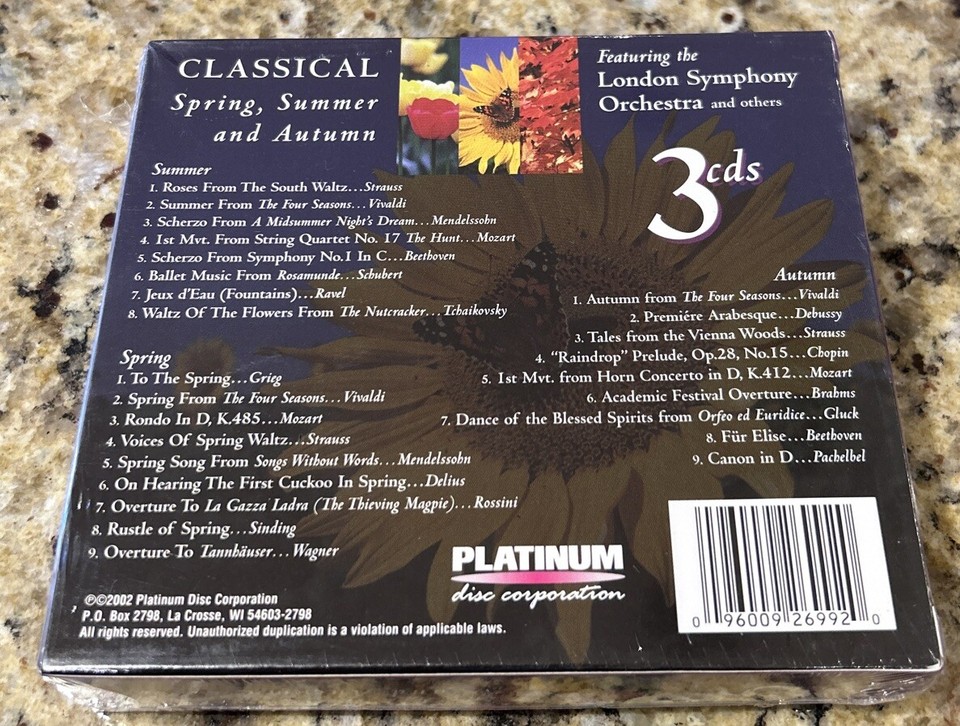 London Symphony Orchestra 3 CD Set Classical Spring, Summer & Autumn ...