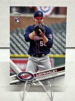 2017 Topps Update Series Baseball Card #US161 Justin Haley RC Minnesota ...
