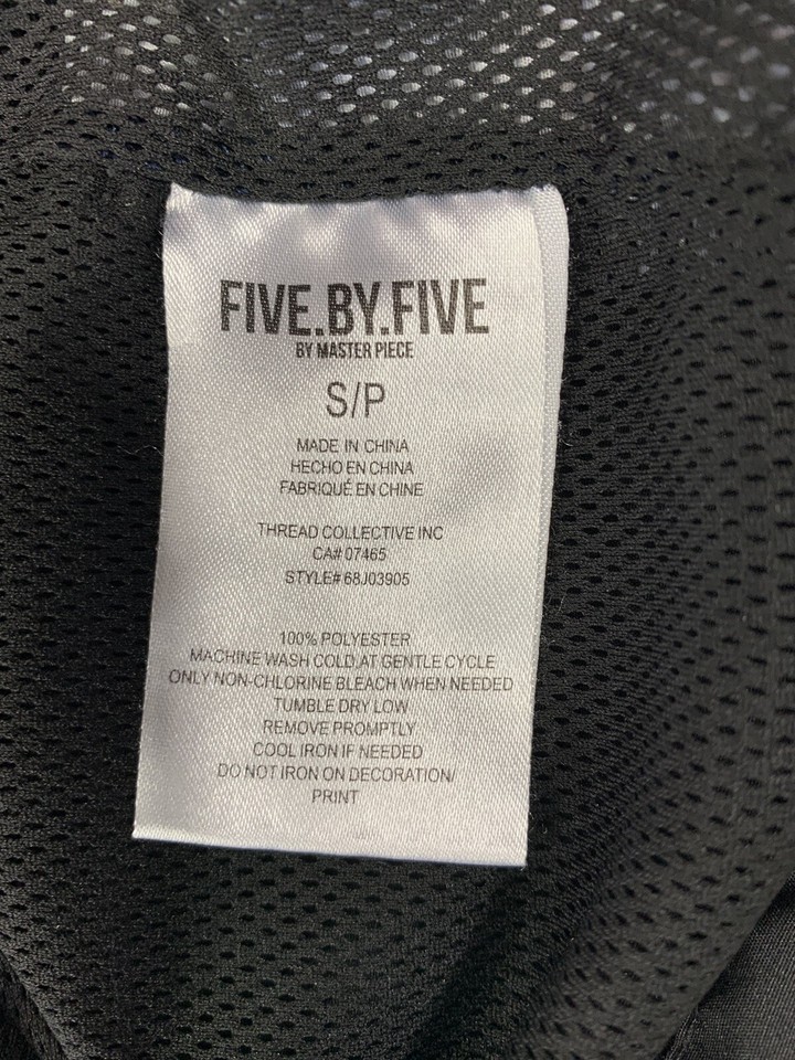 Five by Five Jacket Windbreaker Men S Hooded FADED All Over Print ...