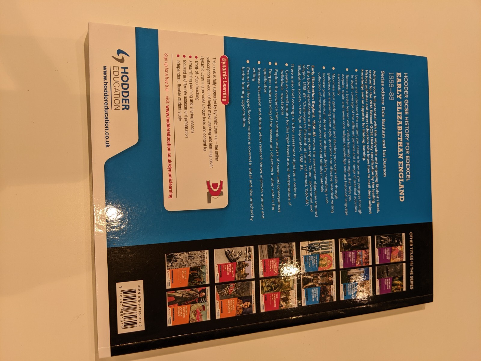 Hodder GCSE History for Edexcel: Early Elizabethan England, 1558-88 by ...