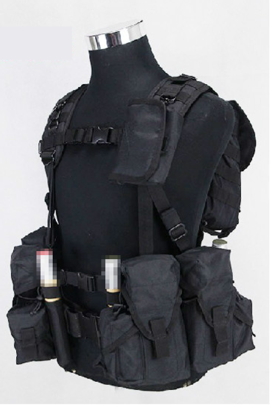 Tactical Vest Hunting Combat Training Gear Chest Rig Backpack | eBay