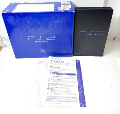 BOXED SONY PLAYSTATION 2 PS2 CONSOLE BLACK SCPH-15000 SET NTSC-J | eBay