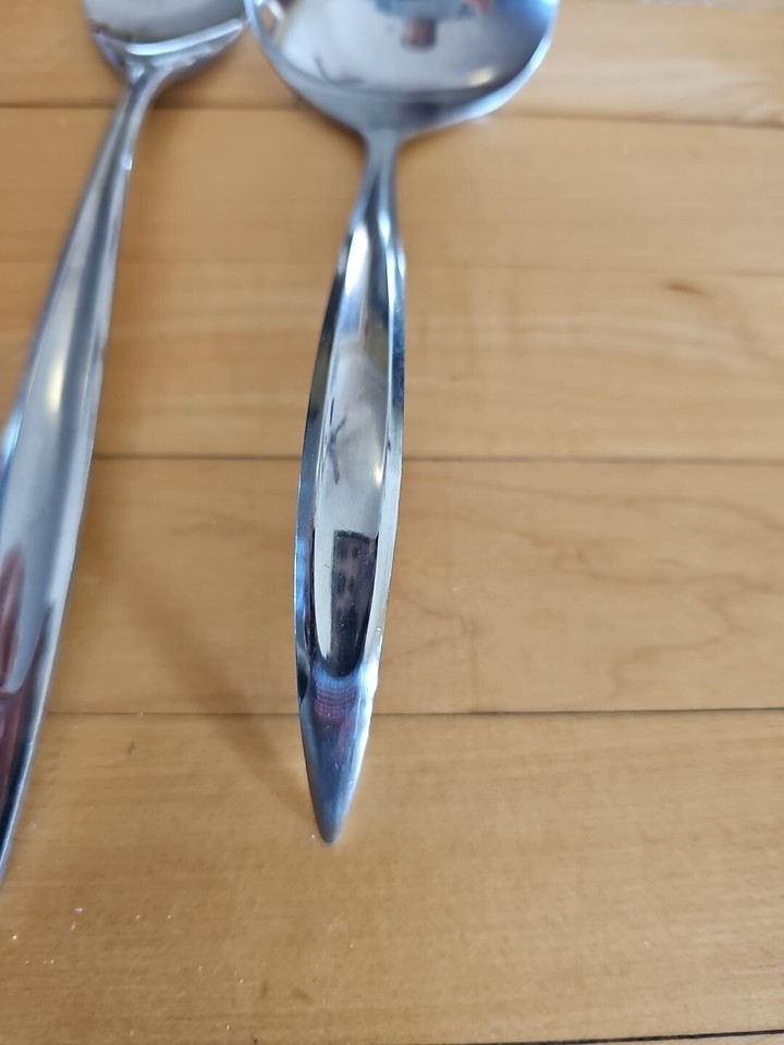 Linmark Stainless Japan Serving Fork & Gravy Ladle Good Condition MCM ...