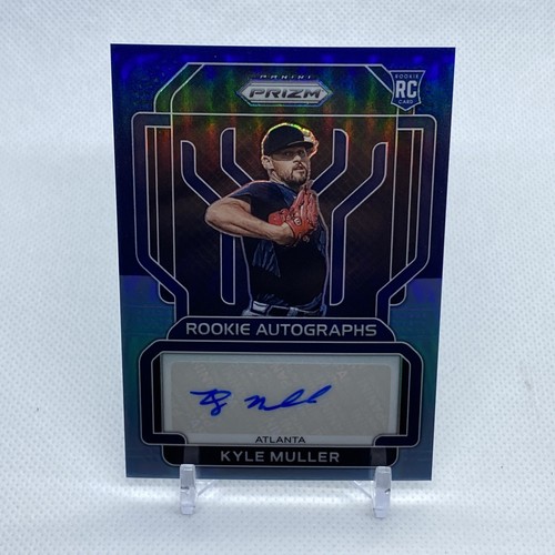 2022 Prizm Navy Blue-Carolina Blue Prizm Rookie Autograph Kyle Muller ...