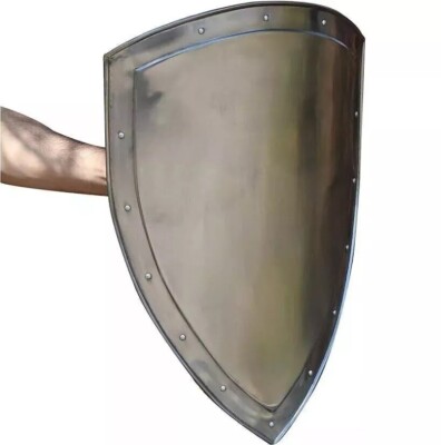 Medieval Heater Shield Templar Armor 24'' Shield Steel Knight warrior ...