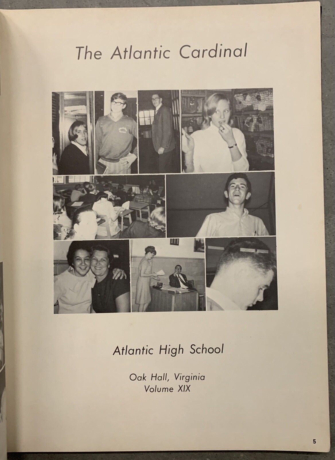 1969 ATLANTIC HIGH SCHOOL YEARBOOK, THE CARDINAL, OAK HALL, VA | eBay