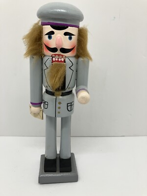 Nutcracker 10” Gray With Hat Beard And Carrying Letter | eBay