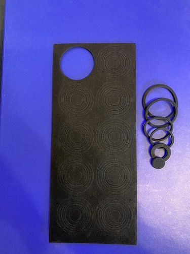 10 X 40mm Foam Inserts Coin Capsules 35mm 30mm 26mm 22mm 14mm Black ...