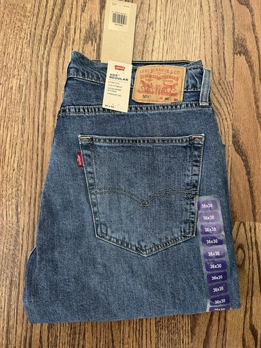 Levis 505 stretch jeans 36x30, Straight Fit, Made Of Cotton/Elastene ...