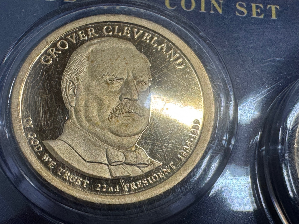 C-070 Grover Cleveland Presidential 3 Coin Set First Day of Issue ...