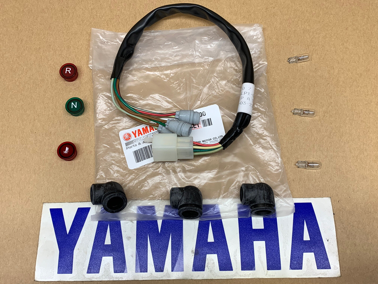YAMAHA RAPTOR 660 DASH PILOT LIGHTS ELECTRICAL Reverse Neutral Oil 01 ...