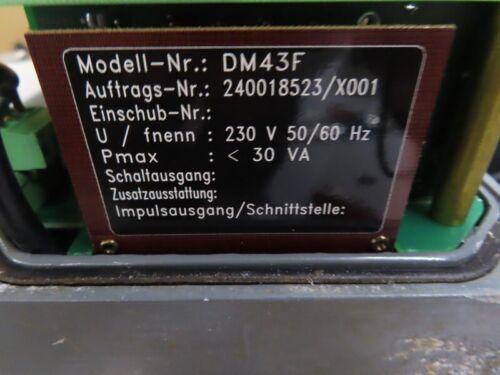 ABB DM43F Durchflussmesser DM 43 F | eBay