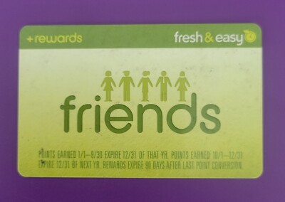 Fresh & Easy Rewards Friends Card Used No longer in Business | eBay