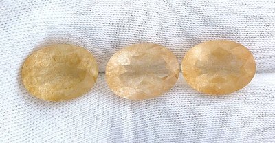 ONE 16x12 16mm x 12mm Oval Sagenitic Peach Rutilated Quartz Gemstone ...