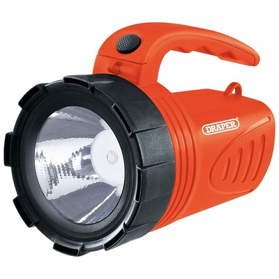 DRAPER 3W LI-ION RECHARGEABLE SPOTLIGHT TORCH 200 LUMEN BRIGHTNESS ...