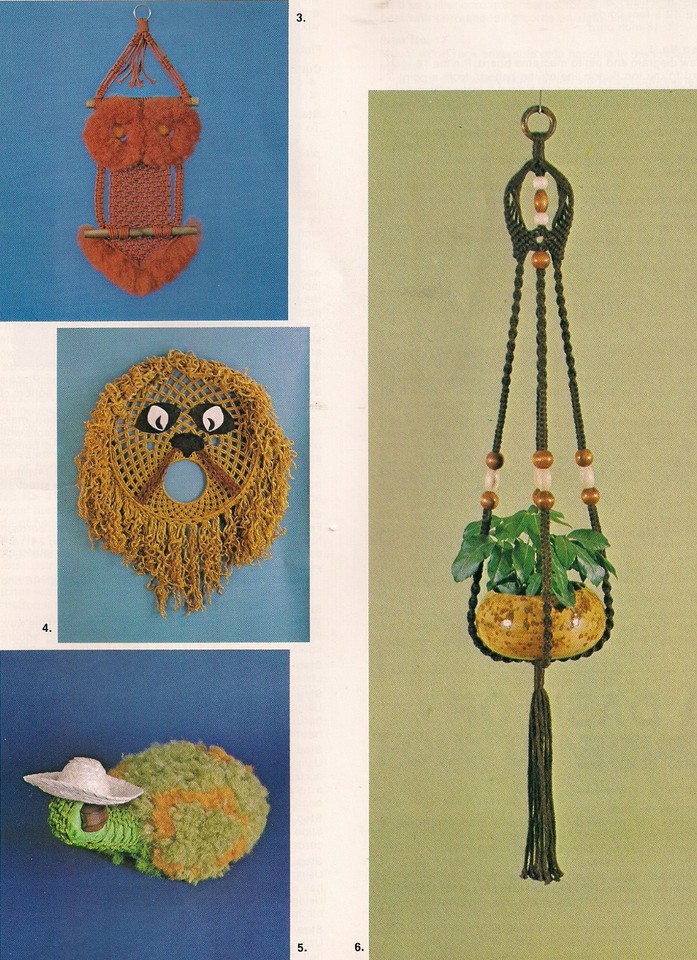 Vintage Spice Rack Pattern 1970s - Craft Book: #MM166 Macrame ...
